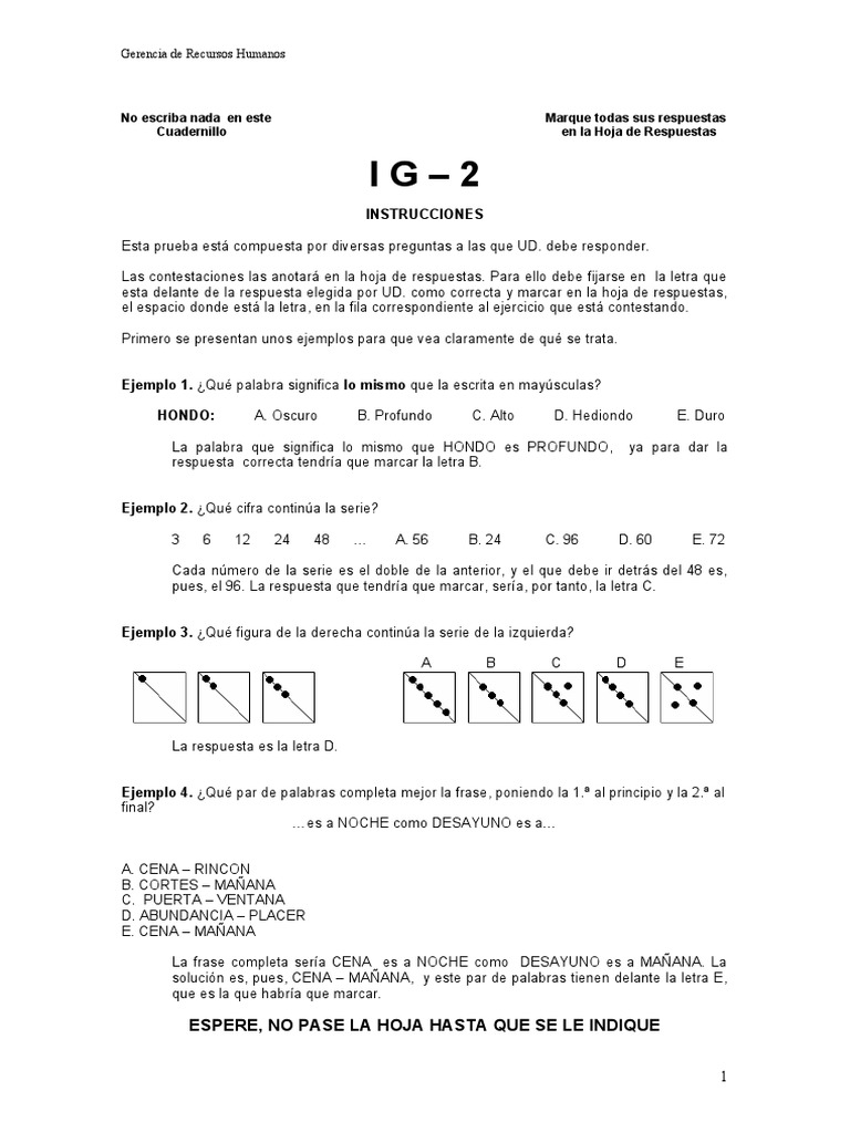 Cuadernillo IG2 | PDF