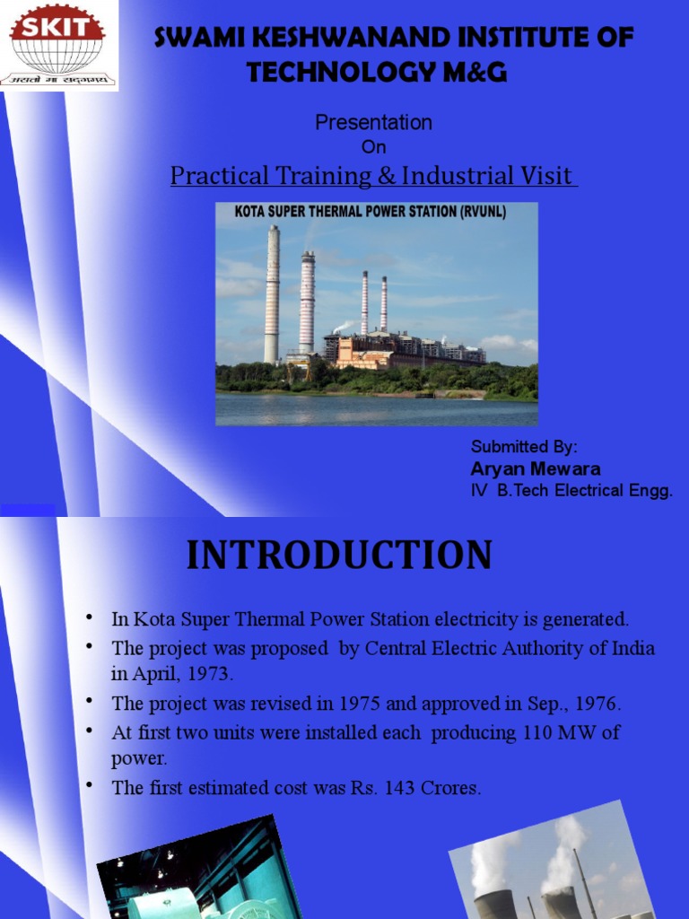 Overview of Kota Super Thermal Power Station | PDF | Boiler | Power Station