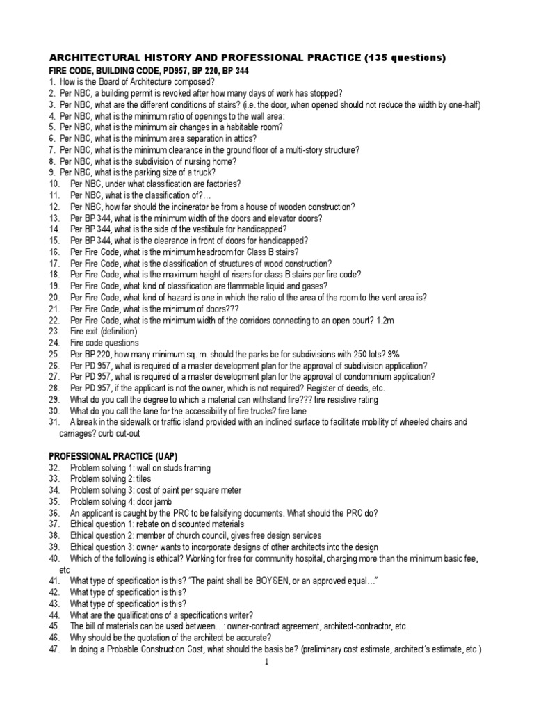 2001 June ALE Board Exams | PDF | Plumbing | Concrete