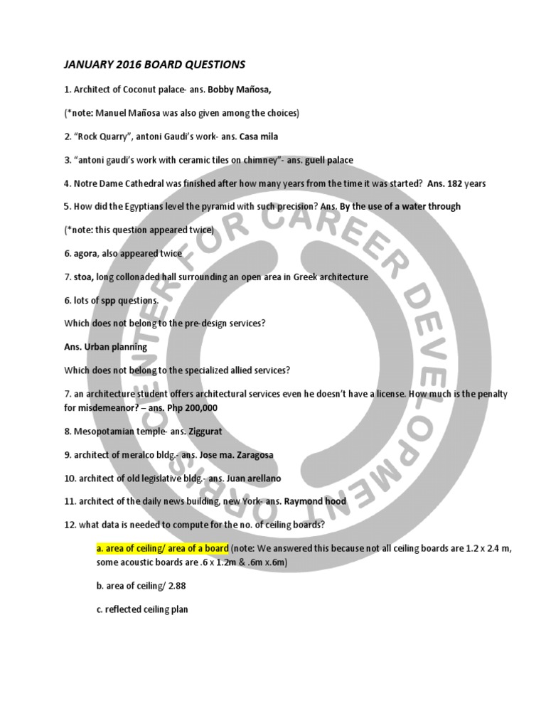 2016 ALE ALE Board Exams | PDF | Steel | Concrete