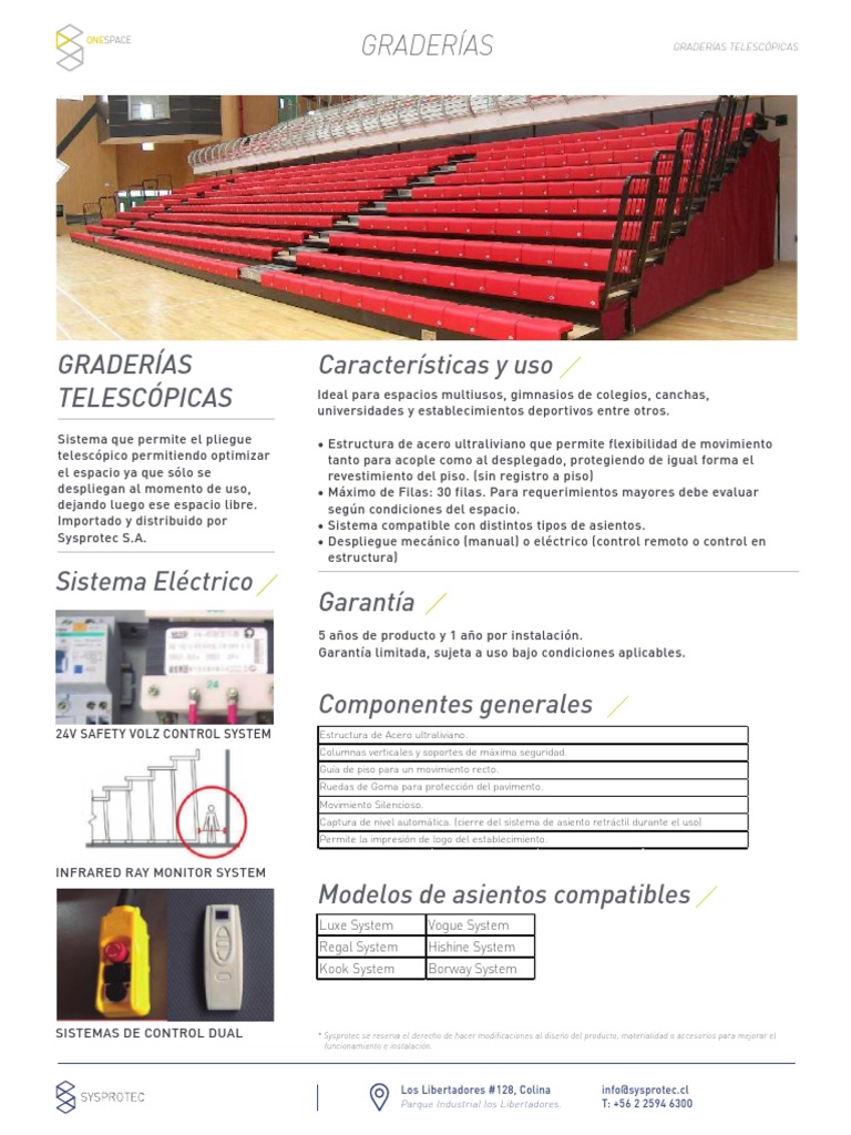 Ficha Graderías Telescópicas | PDF | Bienes manufacturados