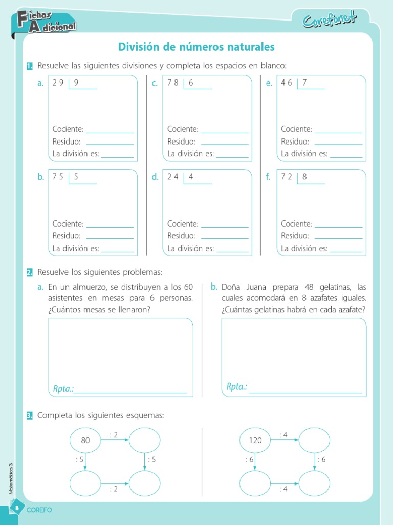 Division de Numeros Naturales | PDF