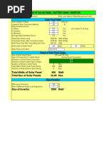 Solar PV and Battery Sizing Calculation Tool For Residential Use | PDF ...