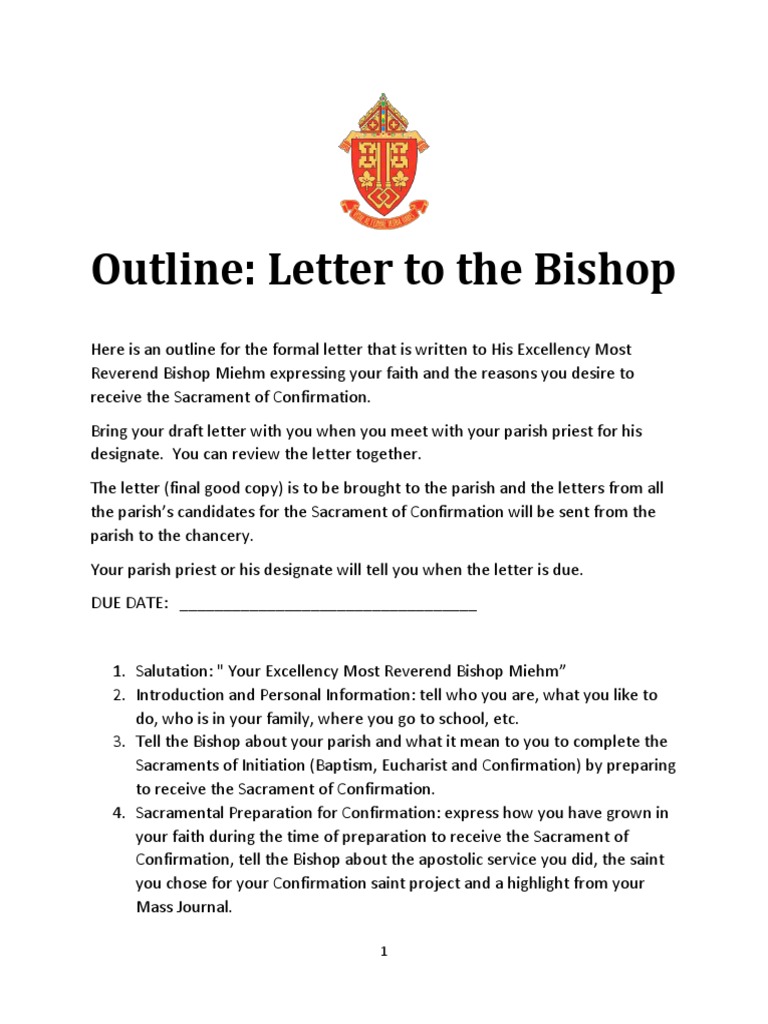 Letter Outline for Confirmation Request | PDF | Confirmation | Sacraments
