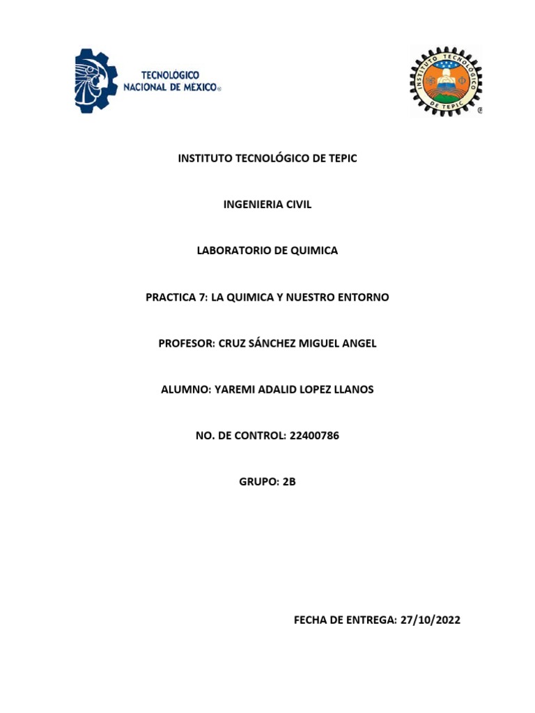 Practica 7 Yaremi | PDF | Reacciones químicas | Antioxidante