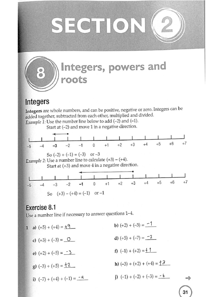 Section: Integers, Powers | PDF | Numbers | Prime Number