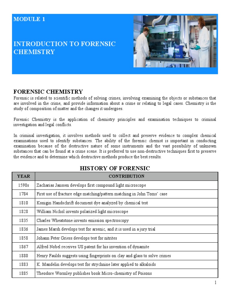 Forensic Chemistry Overview and Applications | PDF | Morphine ...