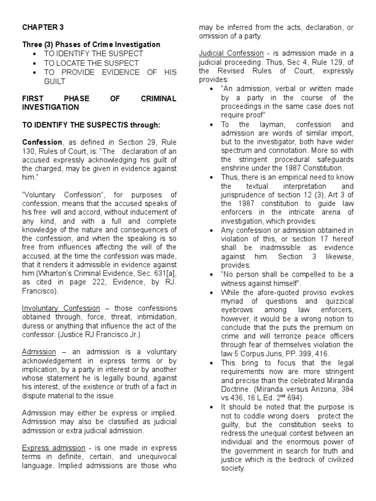 Specialized Crime Investigation 2 REVIEWER | PDF