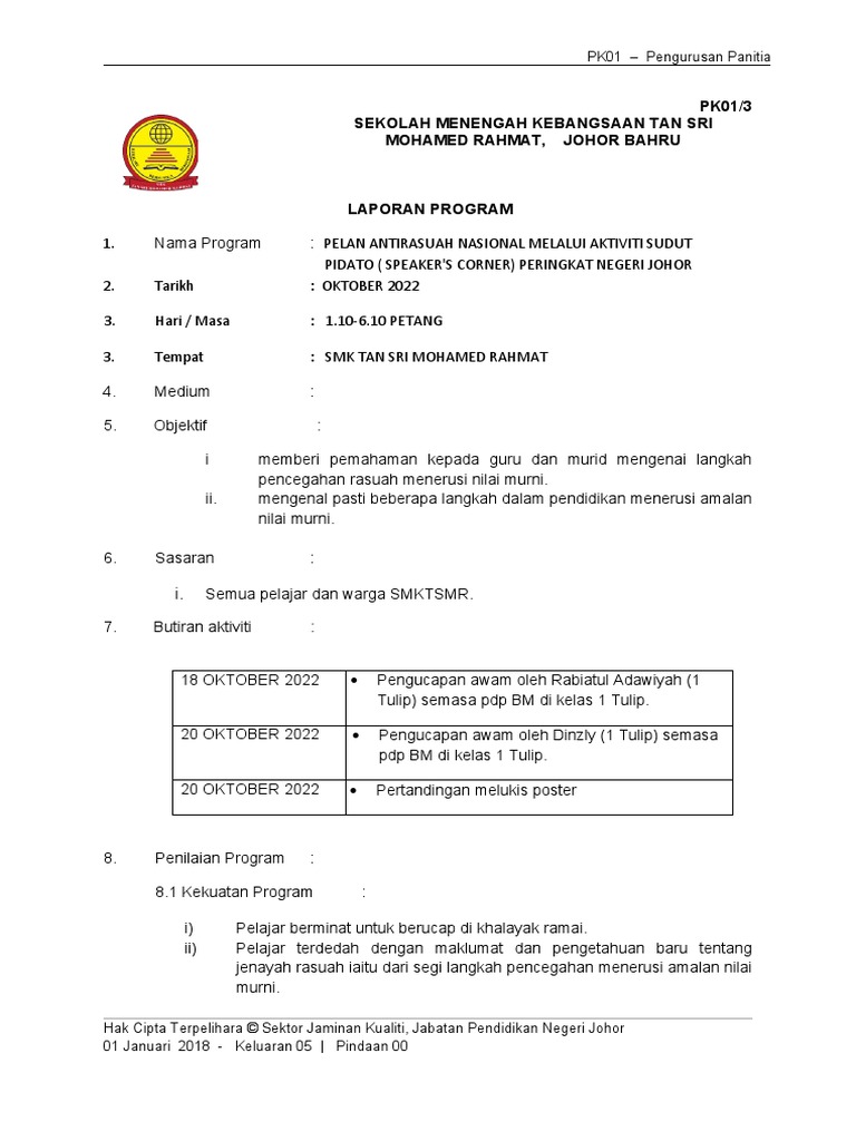 Laporan Anti Rasuah Oktober | PDF