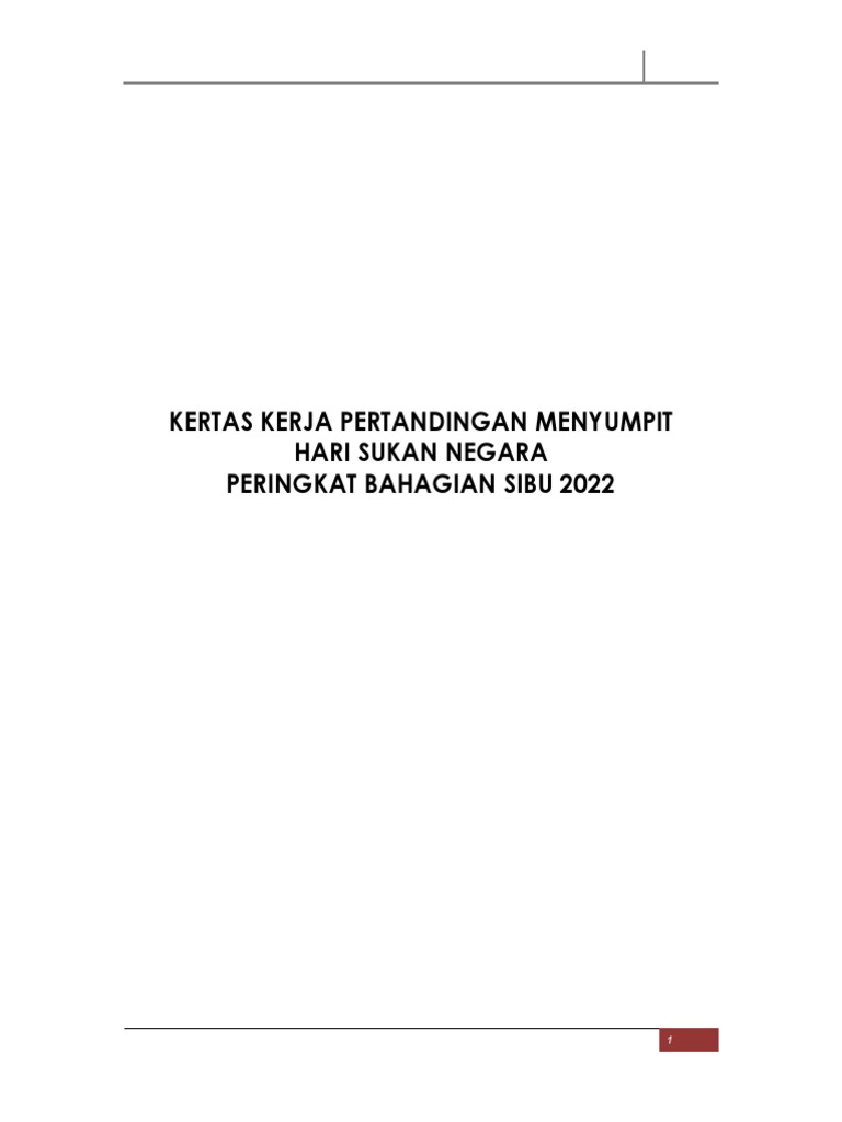 Pertandingan Menyumpit | PDF
