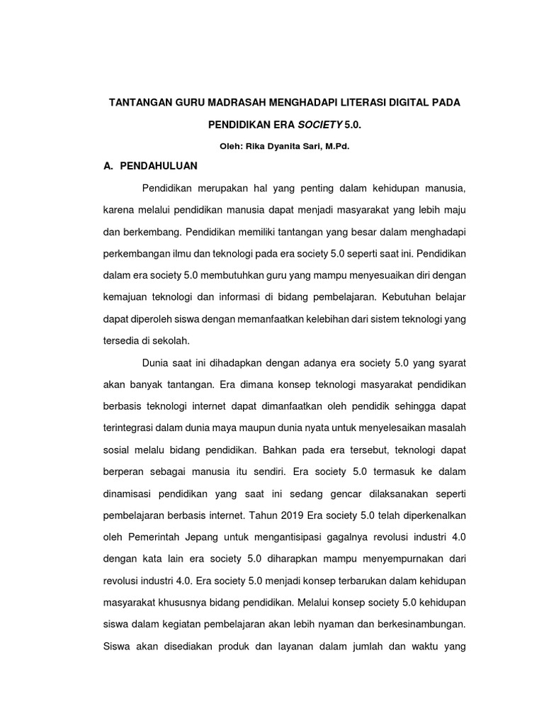 Essay Rika Dyanita Sari | PDF