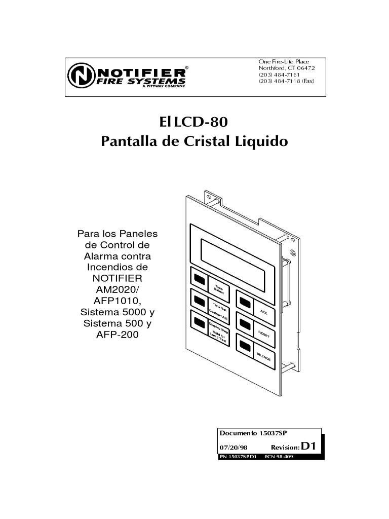 02 Anunciador Remoto LCD 80 | PDF | Pantalla de cristal líquido ...
