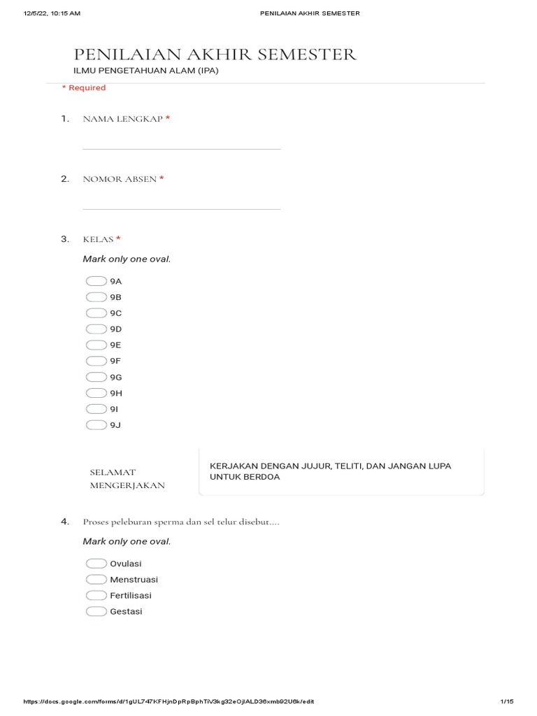 PAS IPA 9 - Google Forms | PDF