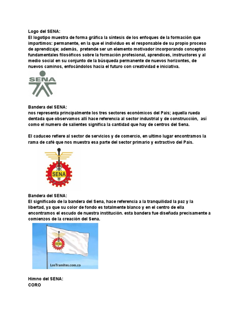 Logo Del SENA | PDF | Colombia | Paz