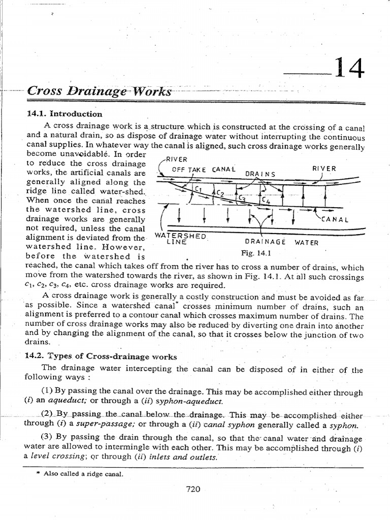Chapter 14, Cross Drainage Works | PDF