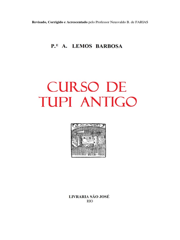 Curso de Tupi Antigo - Revisado e Atualizado 05 12 2022 Às 12,43 Am ...