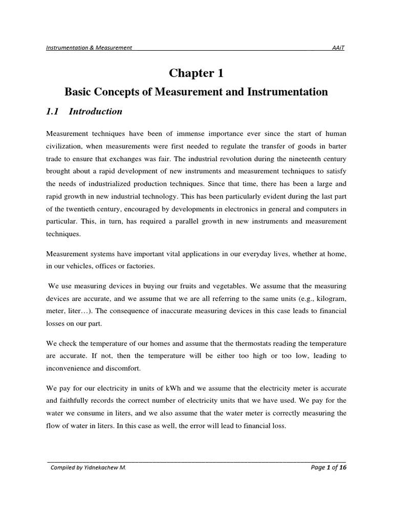 basic-concepts-of-measurement-and-instrumentation | PDF | Accuracy And ...