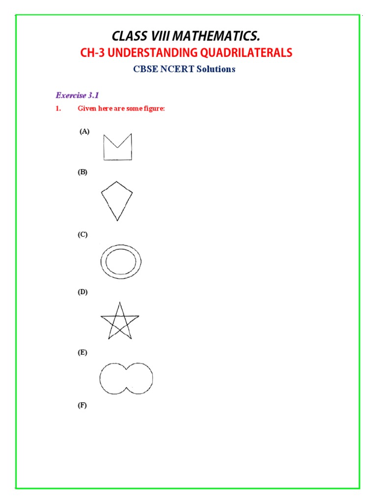 Understanding Quadrilaterals | PDF | Rectangle | Geometric Objects