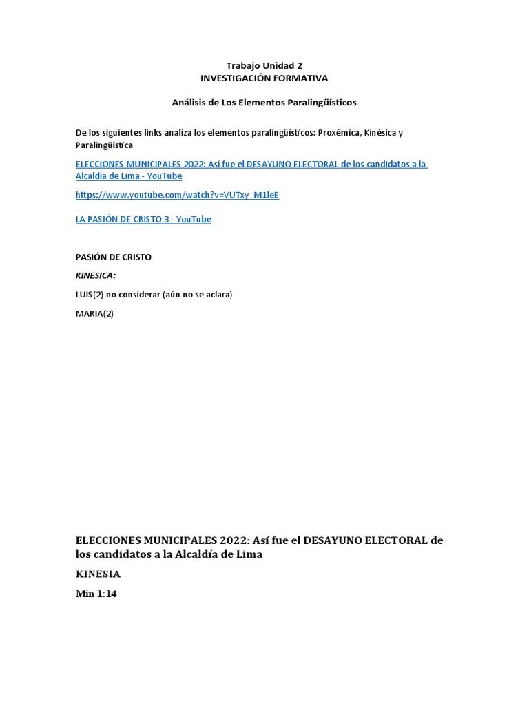 Investigaciòn Formativa U2 | PDF