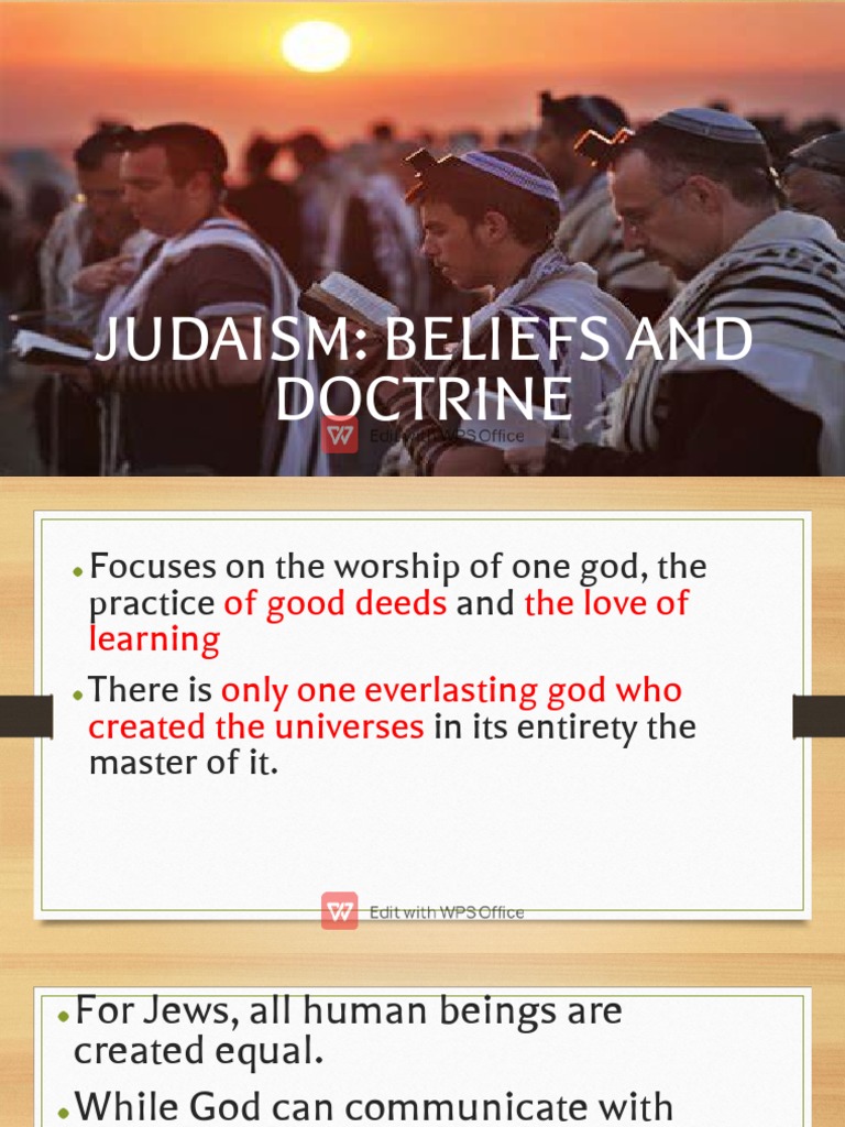 Judaism: Core Beliefs and Practices | PDF | Shabbat | Synagogue