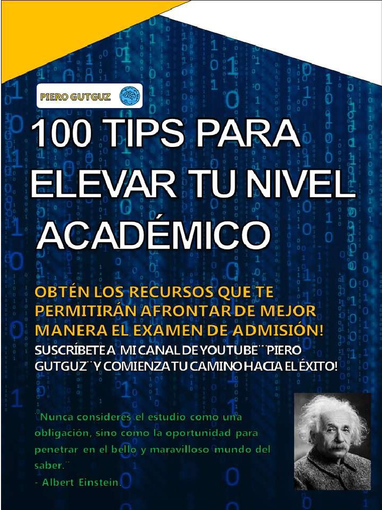 100 Tips Para Elevar Tu Nivel Académico Piero Gutguz Pdf Dormir