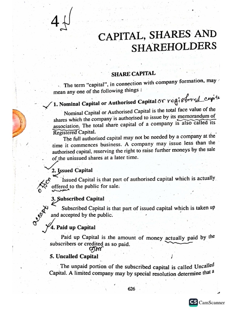 Company Law Share Capital, Certificate | PDF | Technology & Engineering