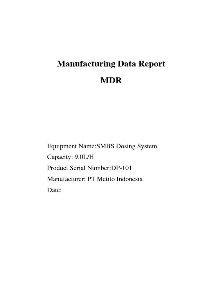 SMBS Dosing System | PDF | Mechanical Engineering