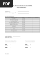 Borang Senarai Semak Dan Rekod Kawalan Inventori | PDF