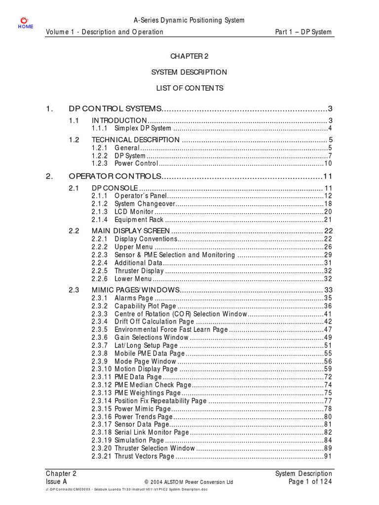 Alstom DP System Description | PDF | Manufactured Goods | Computer ...