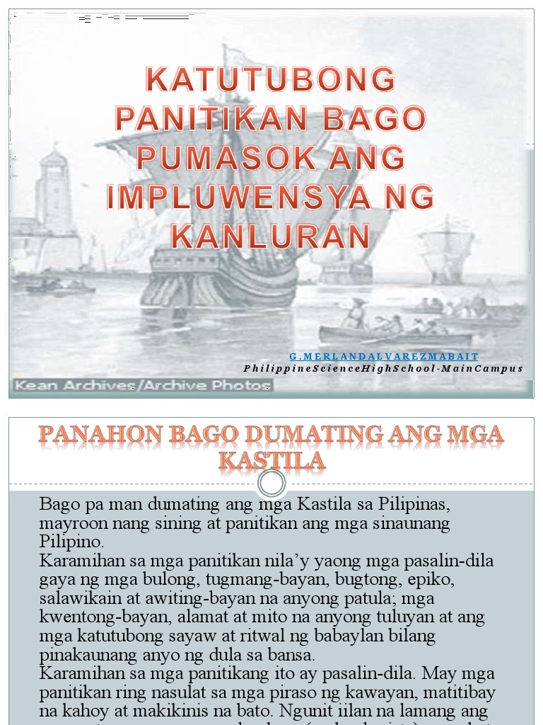 Panitikan Bago Dumating Ang Mga Kastila | PDF