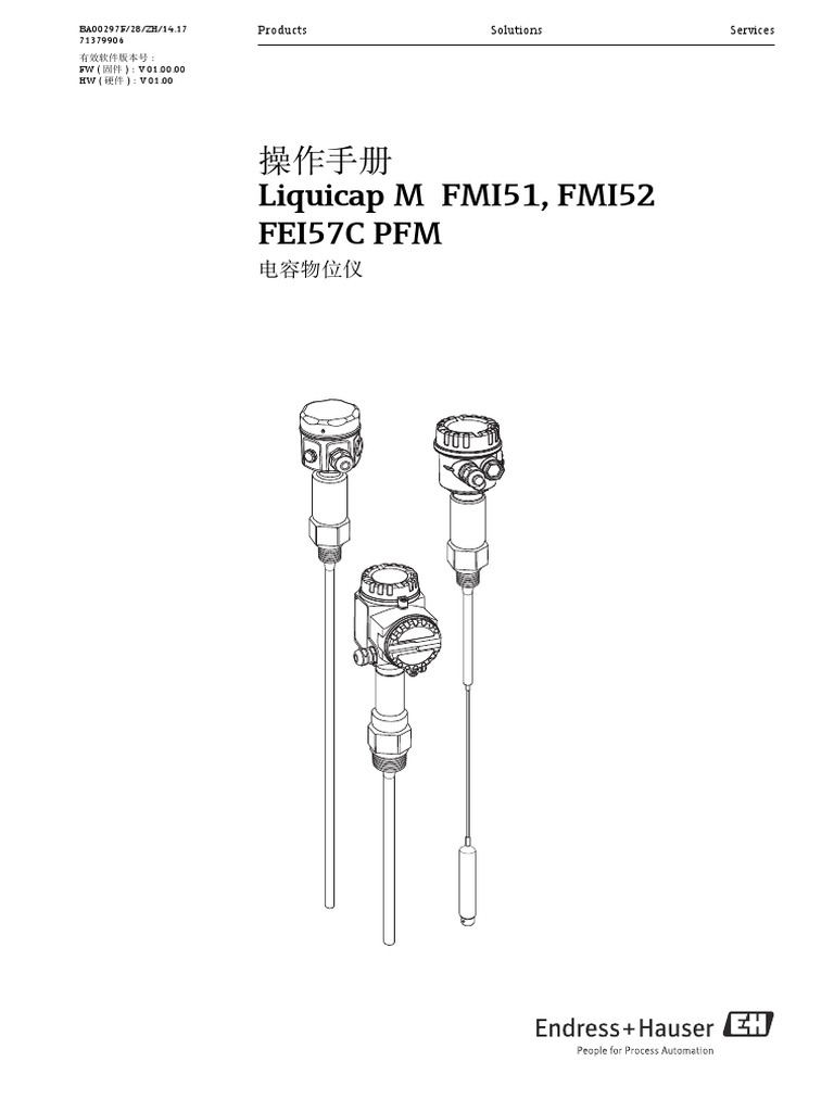 Liquicap M FMI51, FMI52 | PDF