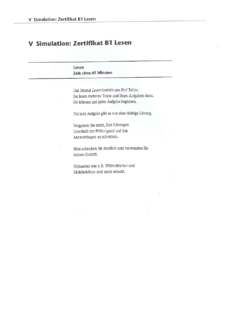 Fit Fürs B1 (Simulation) | PDF