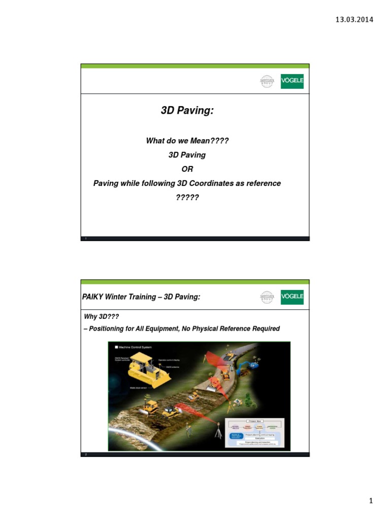 3 D Reference 1 3D Paving | PDF | Road Surface