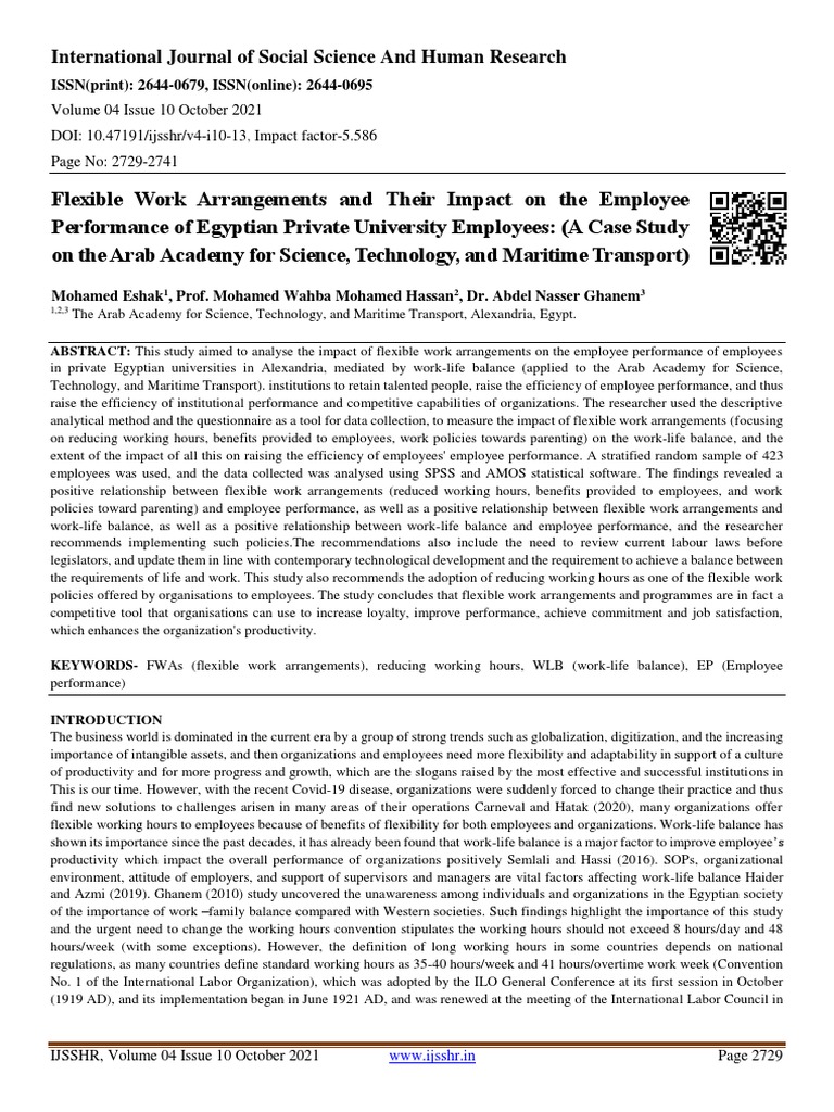 International Journal of Social Science and Human Research | PDF ...