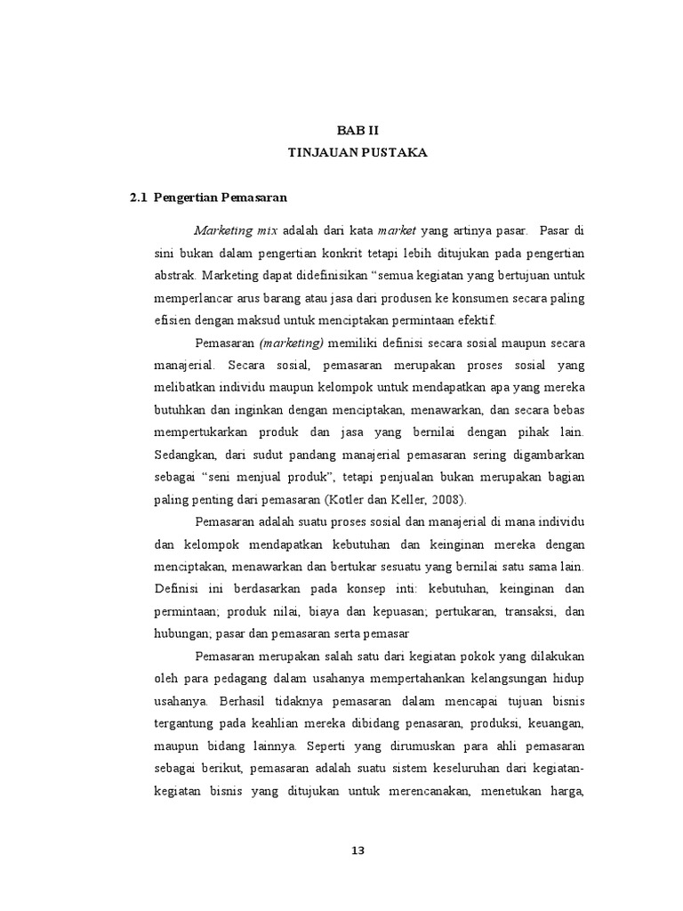 Konsep Dasar Pemasaran | PDF