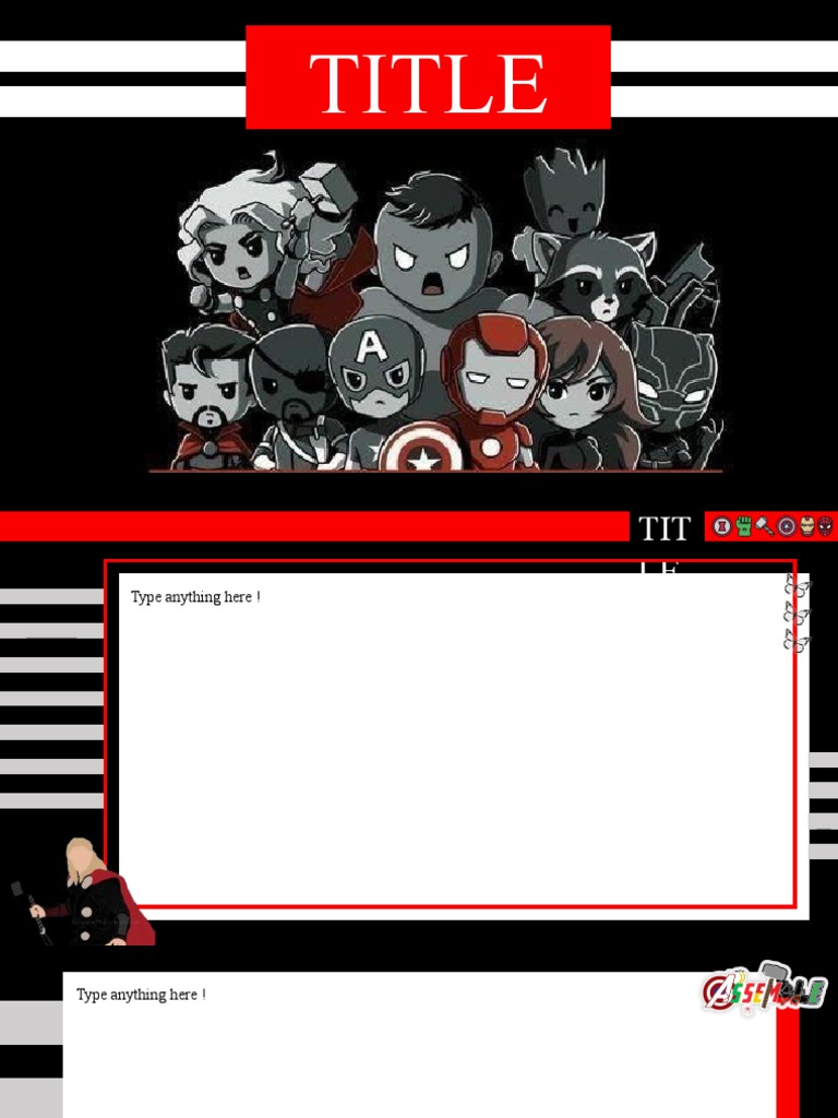 MARVEL - PPT Template | PDF