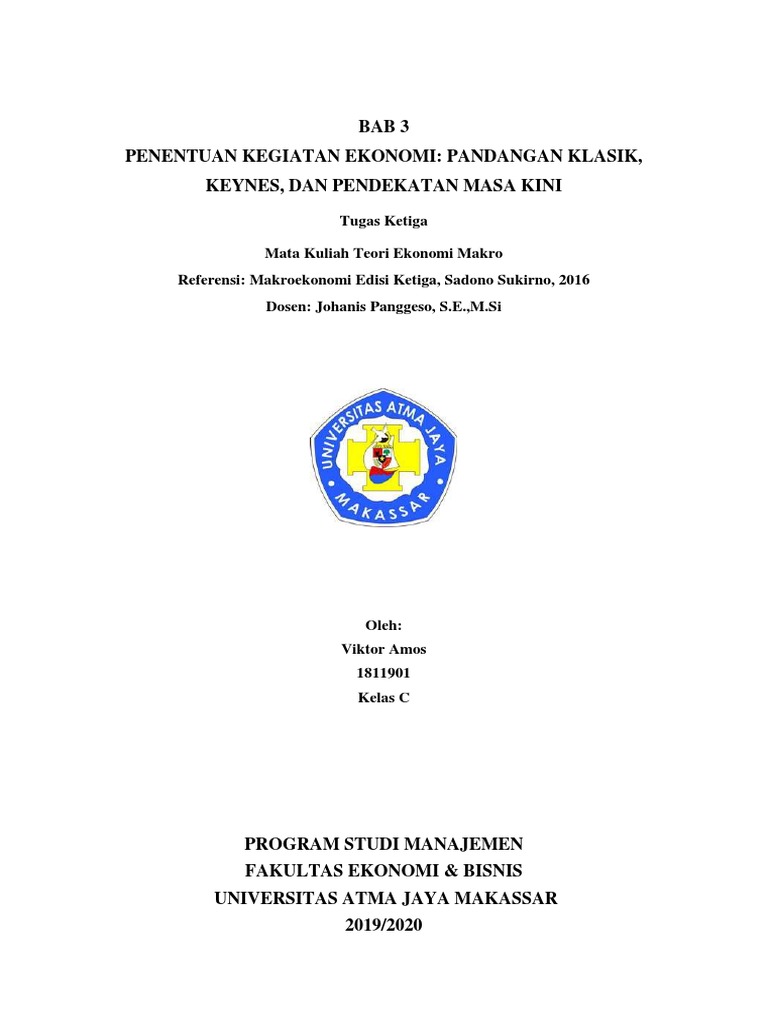Penentuan Kegiatan Ekonomi Pandangan Kla | PDF | Pengelolaan Keuangan & Uang | Politik