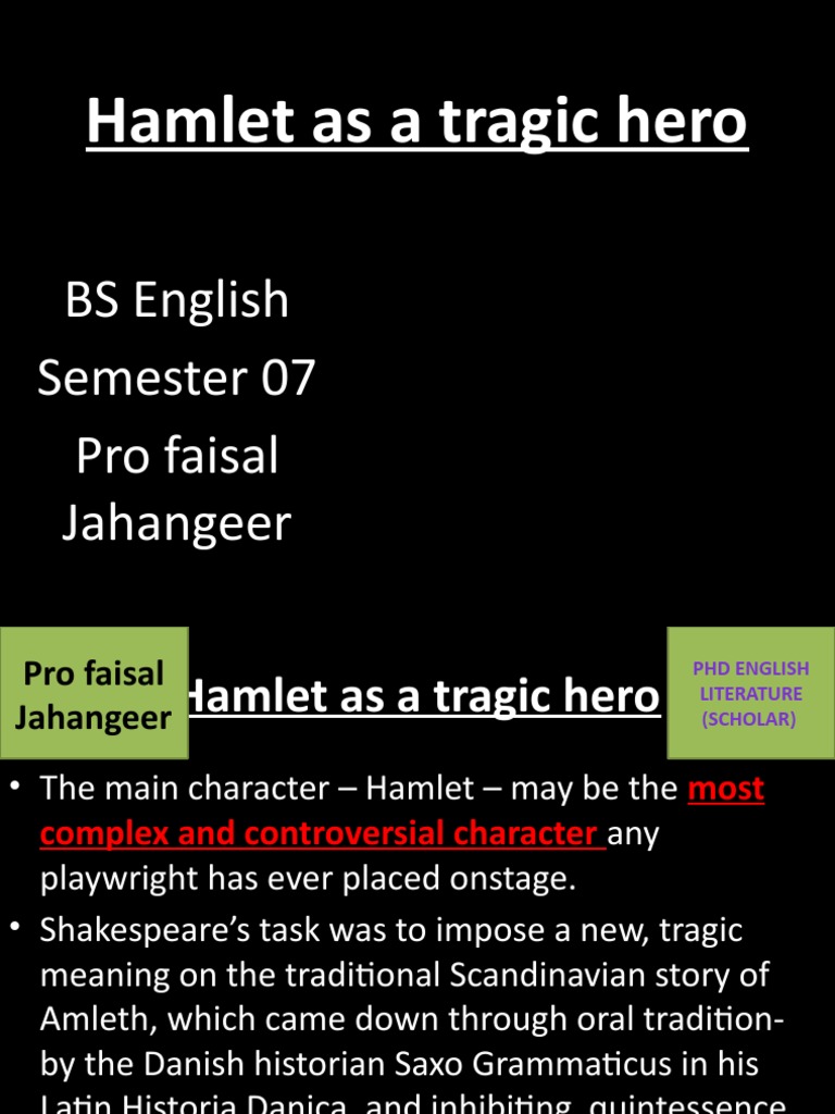 Hamlet: The Tragic Hero Explained | PDF | Hamlet | Tragedy