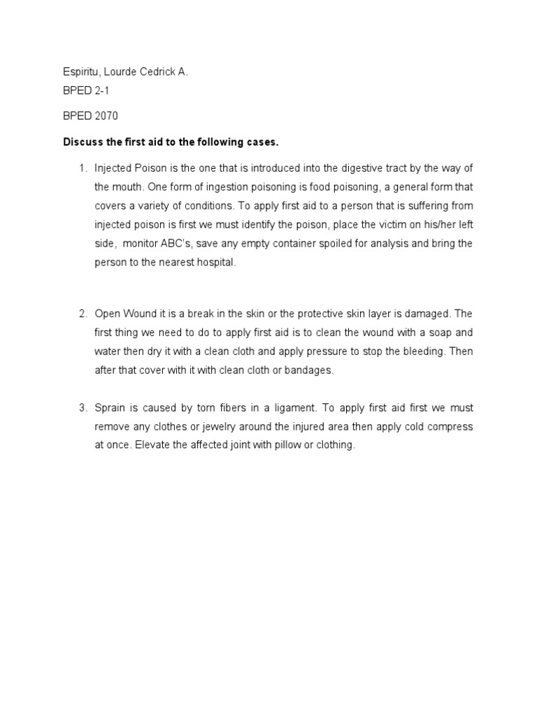 Espiritu, Lourde Cedrick A. Bped 2-1 Bped 2070 | PDF