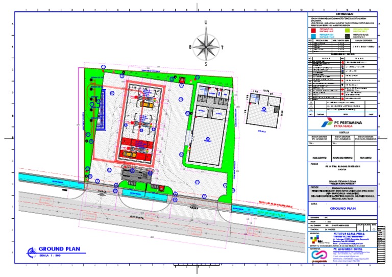 Groundplan - Spbu Nganjuk Jatim 26 Uli 2022 Berwarna-1 | PDF