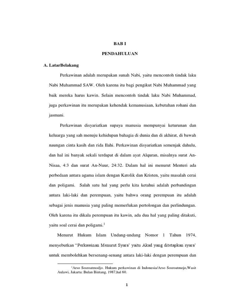 Dasar Pertimbangan Hakim Dalam Pembatalan Perkawinan Skripsi | PDF