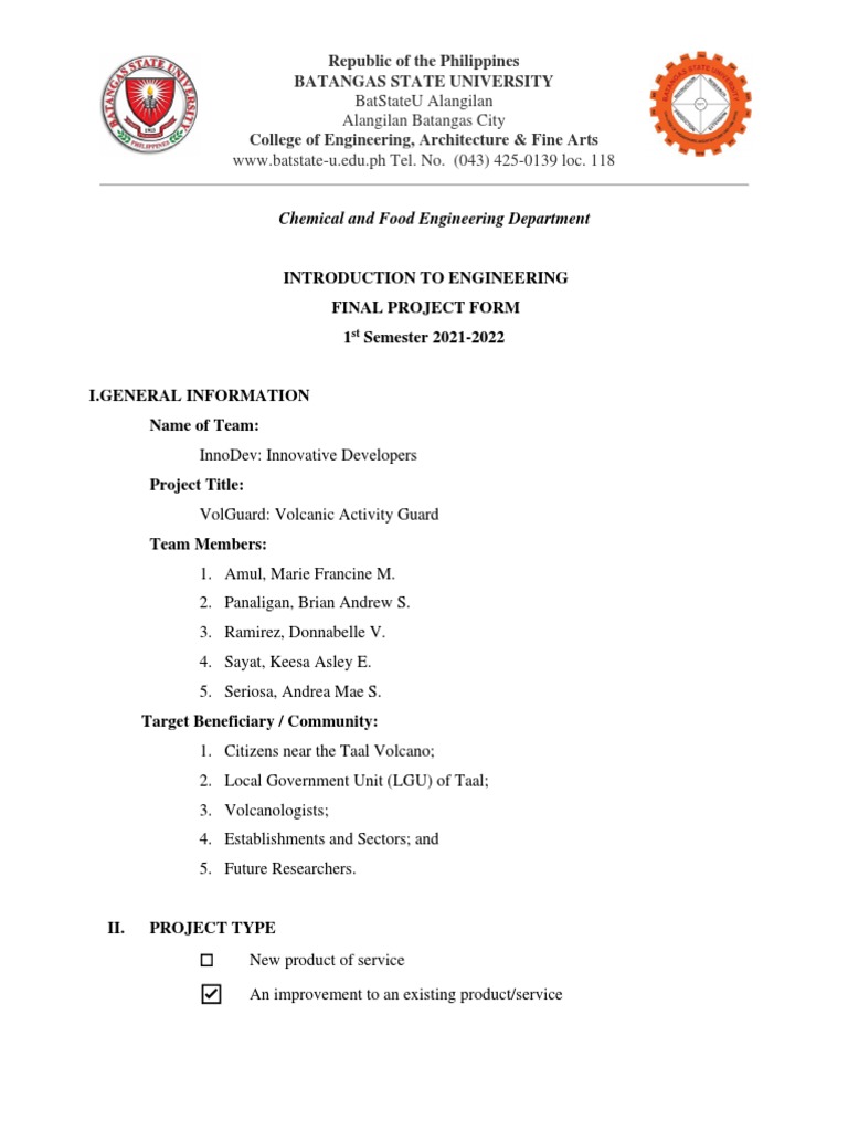 Sample Final Project | PDF | Volcano | Infrastructure