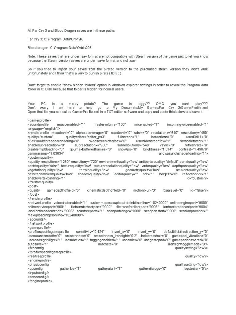 Far Cry 3 | PDF | Computer File | Software Development