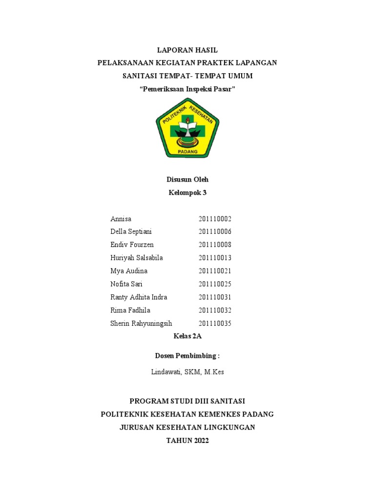 Laporan Pasar Simp - Haru klp.3 | PDF