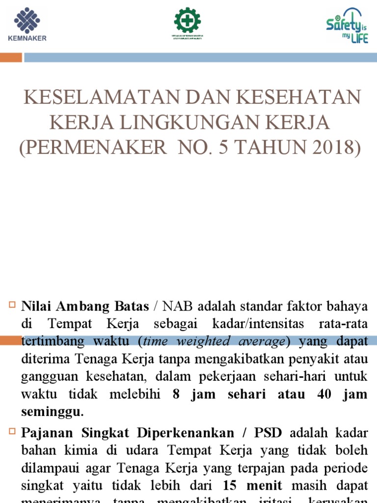 Permenaker 05 Tahun 2018 Rev | PDF