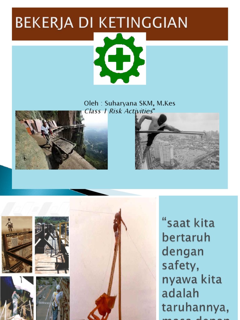 Oleh: Suharyana SKM, M.Kes Class 1 Risk Activities" | PDF