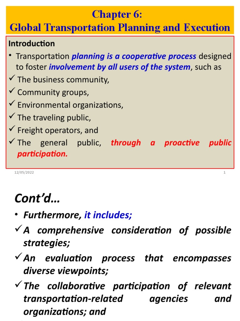 CH Six Global Transportation Planning and Execution | PDF | Cargo ...