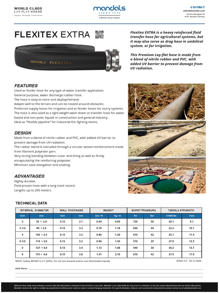 Flexitex Extra Datasheet 01.2021 | PDF