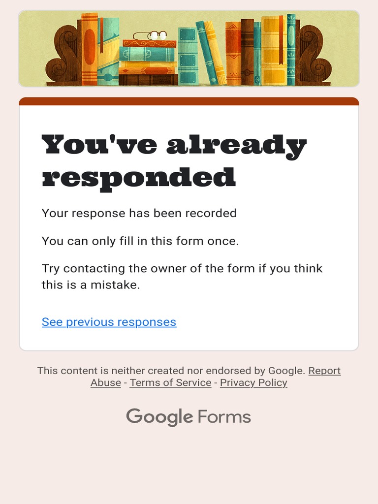 You'Ve Already Responded | PDF