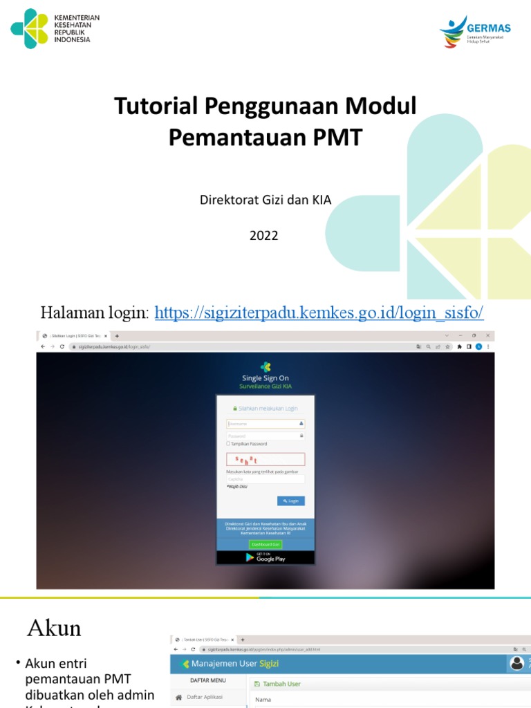 Tutorial Penggunaan Modul Pemantauan PMT | PDF